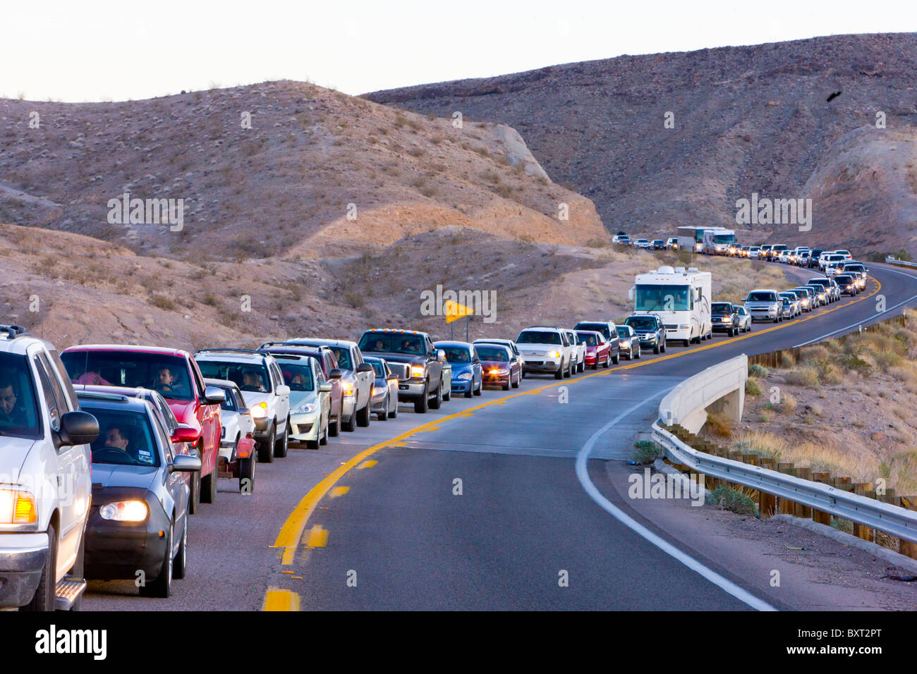 traffic jam, Arizona, USA Stock Photo - Alamy