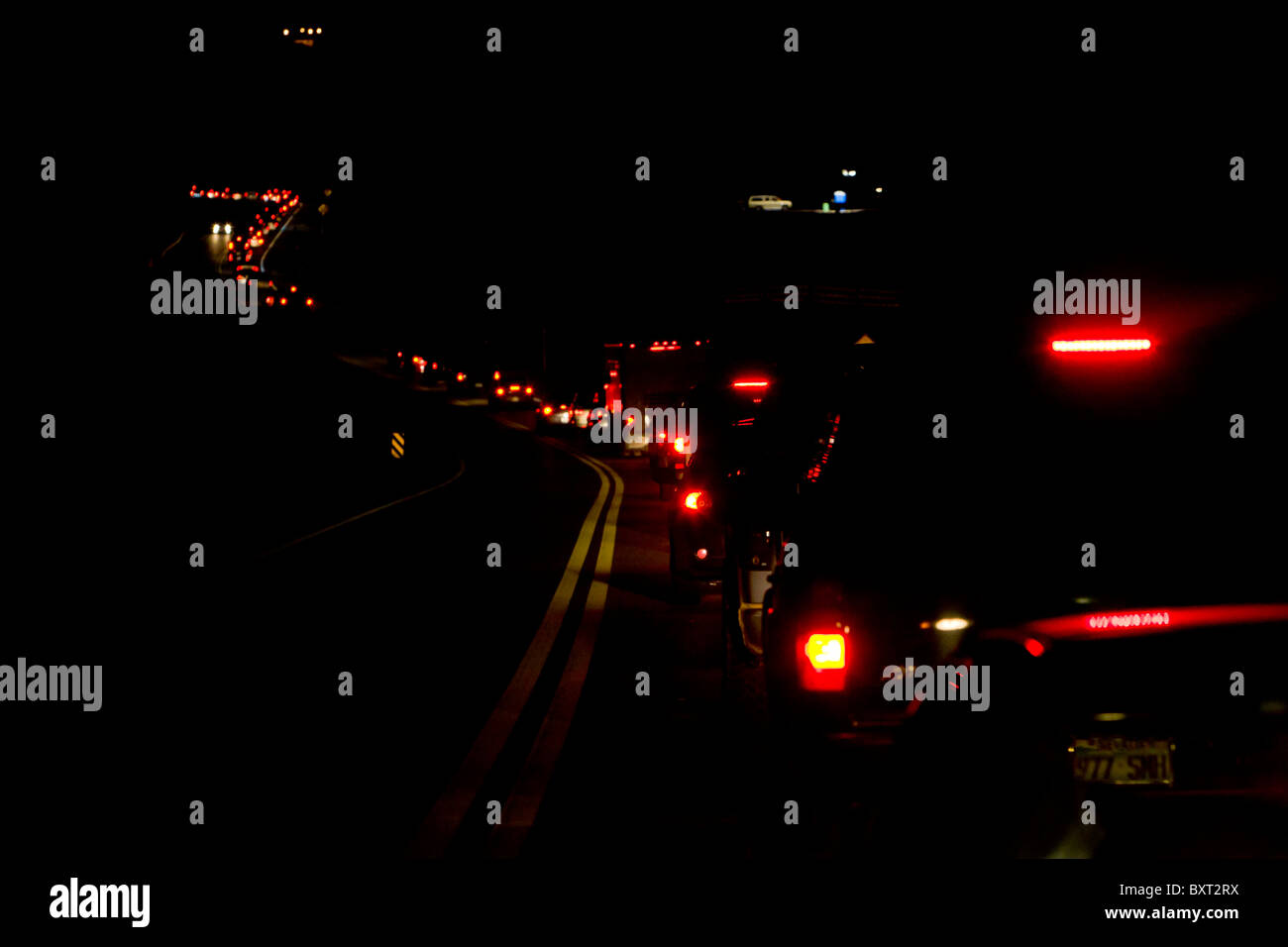 traffic jam at night, Arizona, USA Stock Photo - Alamy
