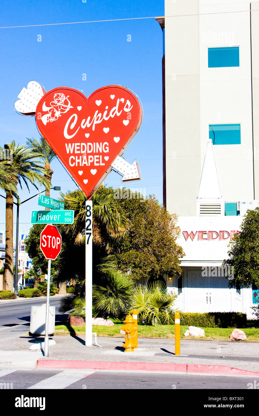 sign of wedding chapel, Las Vegas, Nevada, USA Stock Photo - Alamy