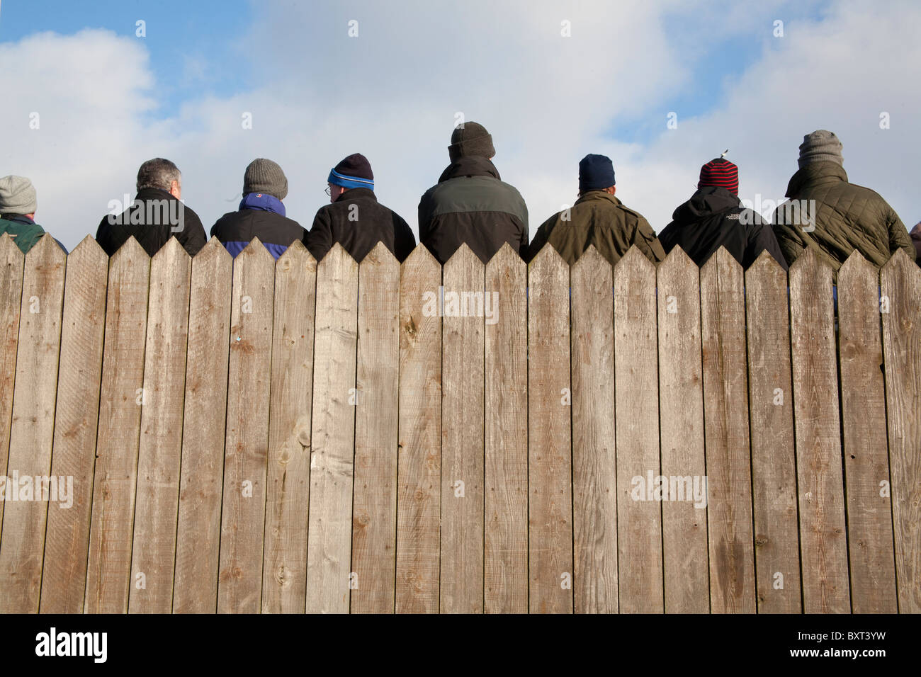 Spectators watching a match at the Rec, Bath Rugby Ground or the ...
