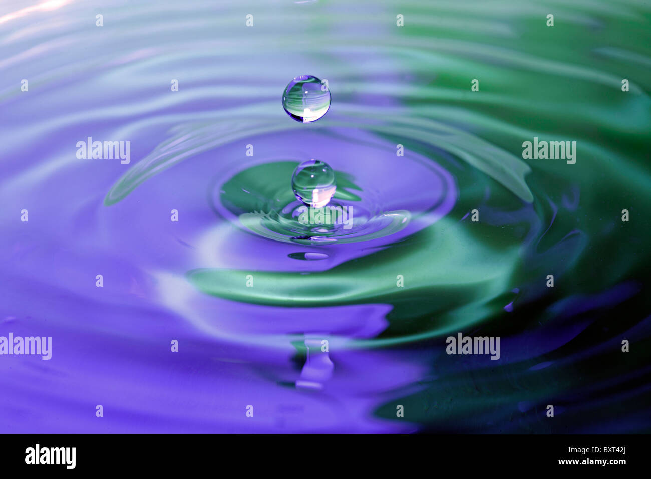 Close Up of a Water Droplet Stock Photo - Alamy