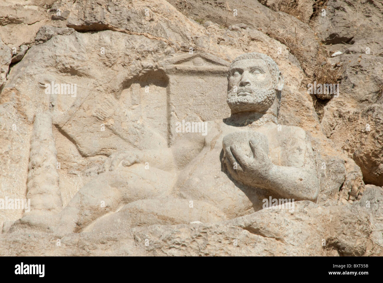 Hellenistic-era depiction of Herakles (Hercules), circa 153 B.C Stock ...