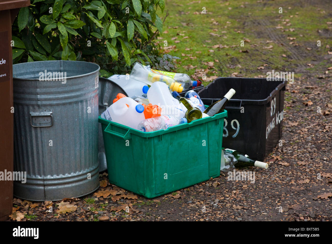 Recycling bins london house hi-res stock photography and images - Alamy
