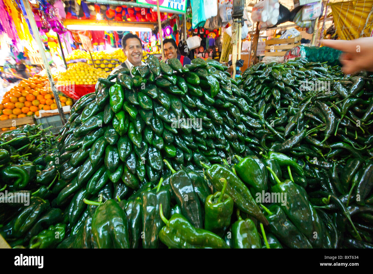 Chilis, La Merced Market in Mexico City Stock Photo - Alamy