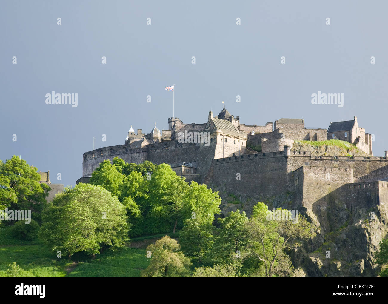 Edinburgh castle, east walls Stock Photo - Alamy
