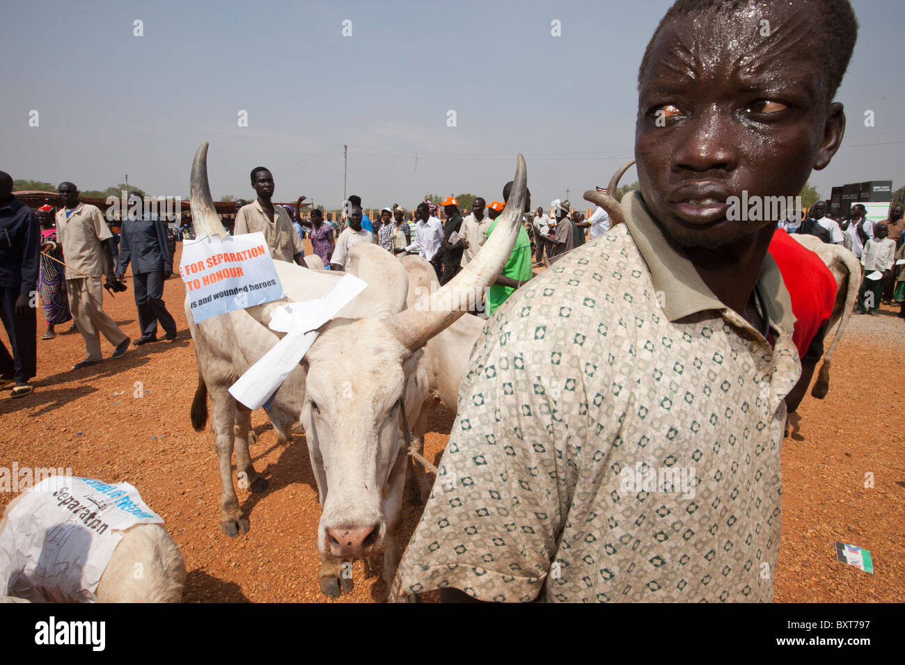 The final independence march in Juba city centre to encourage people to ...