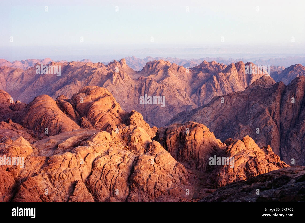 View From The Summit Of Mount Sinai At Sunrise Stock Photo - Alamy