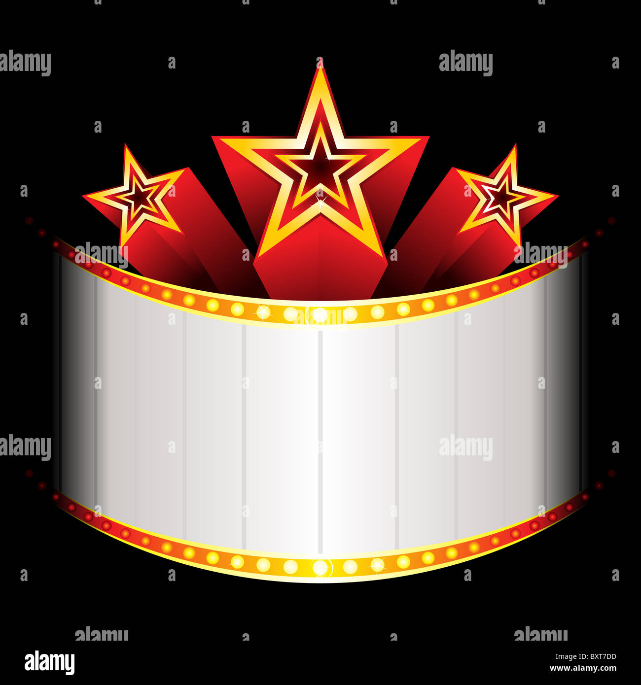 Glowing background with stars film hi-res stock photography and images ...