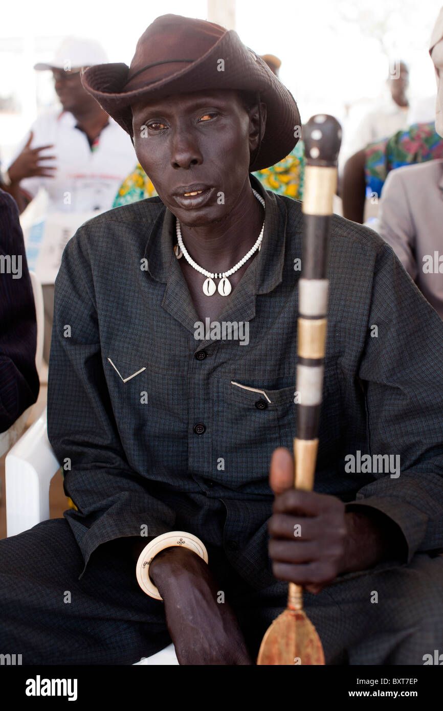 Tribal chiefs take part the final independence event in Juba to ...
