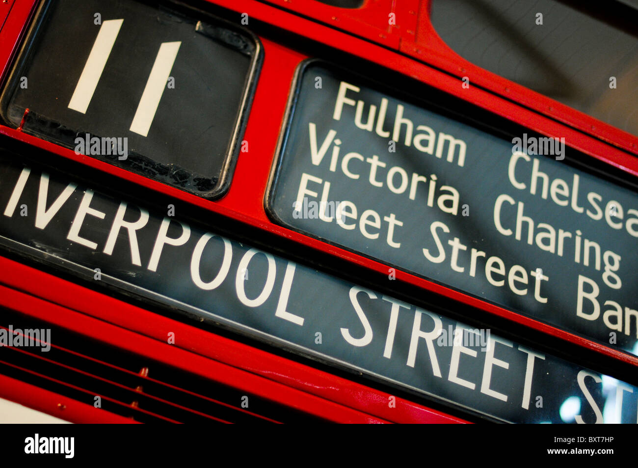 Old london bus front hi-res stock photography and images - Alamy