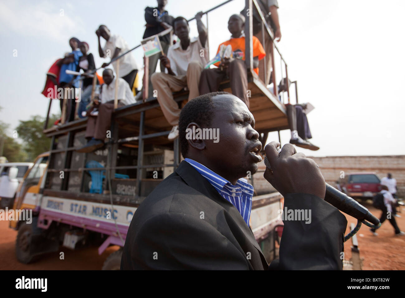 The final independence march in Juba city centre to encourage people to ...
