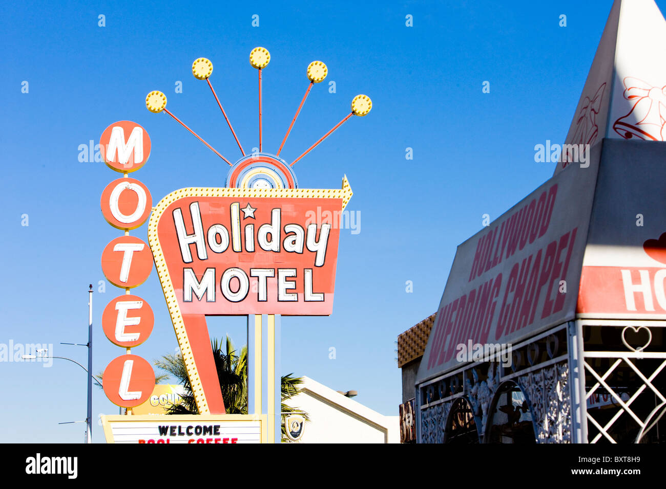 Holiday Motel, Las Vegas, Nevada, USA Stock Photo - Alamy