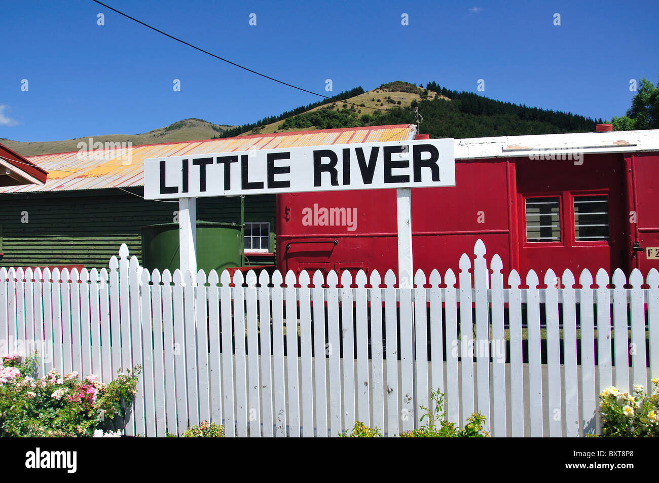 Little River Railway Station, Little River, Banks Peninsula, Canterbury ...