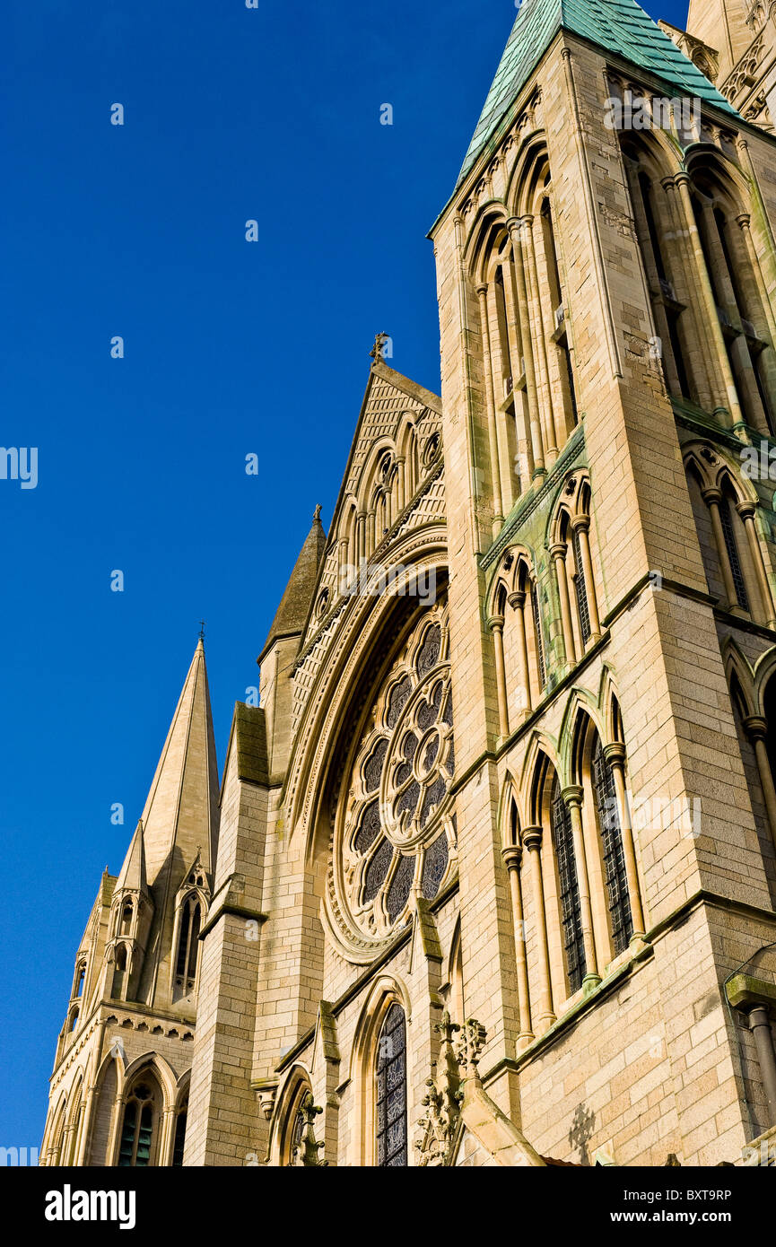 Truro cathedral religious building spire spires structure architecture ...