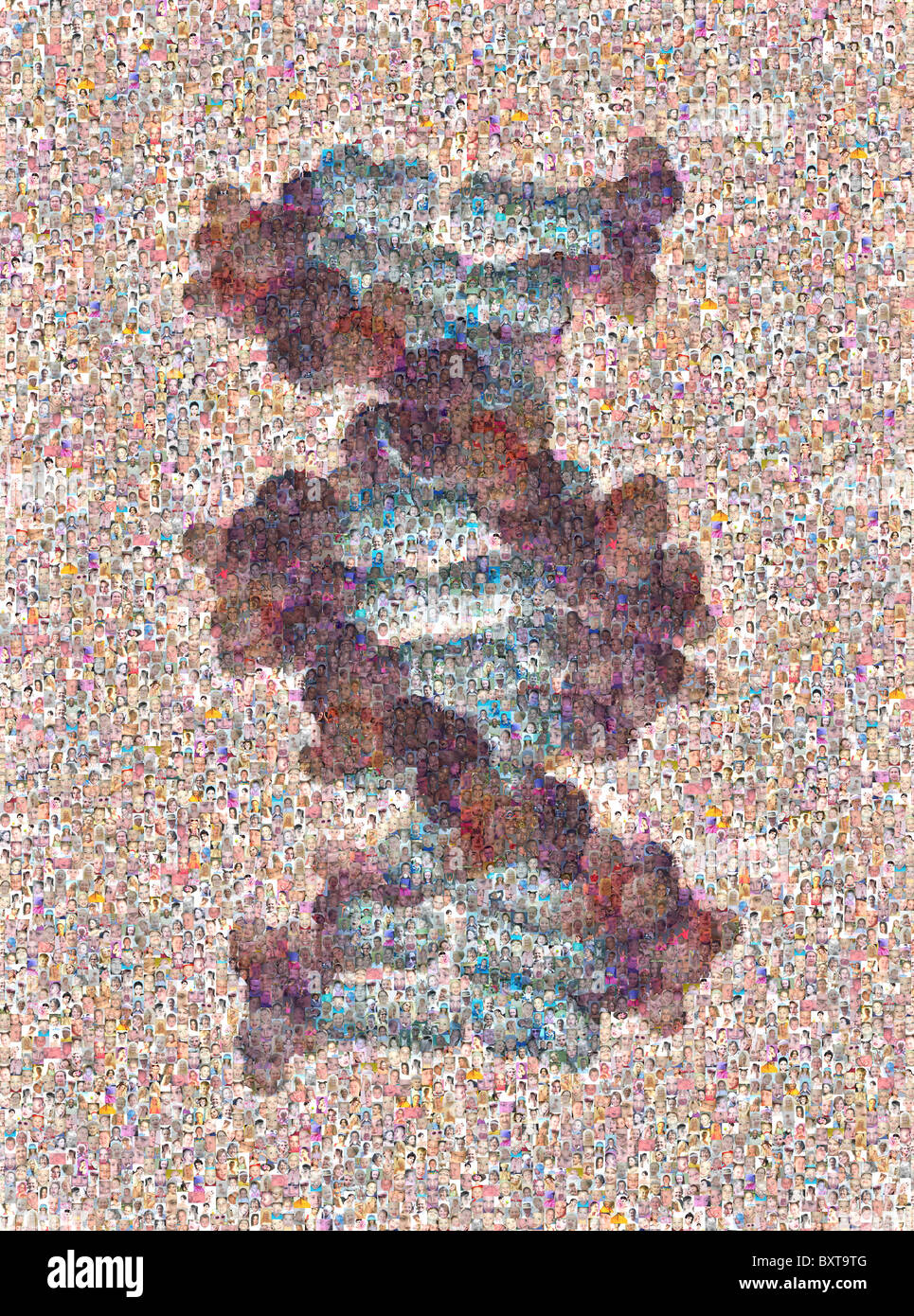 photomosaic of a DNA molecule Stock Photo - Alamy