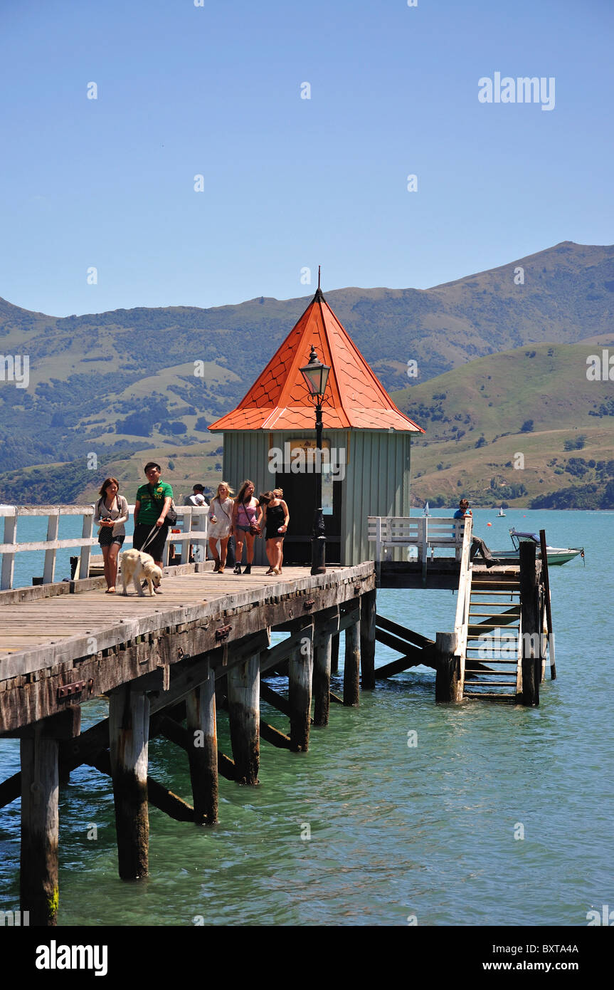Daly's Wharf, French Bay, Akaroa, Banks Peninsula, Canterbury Region ...