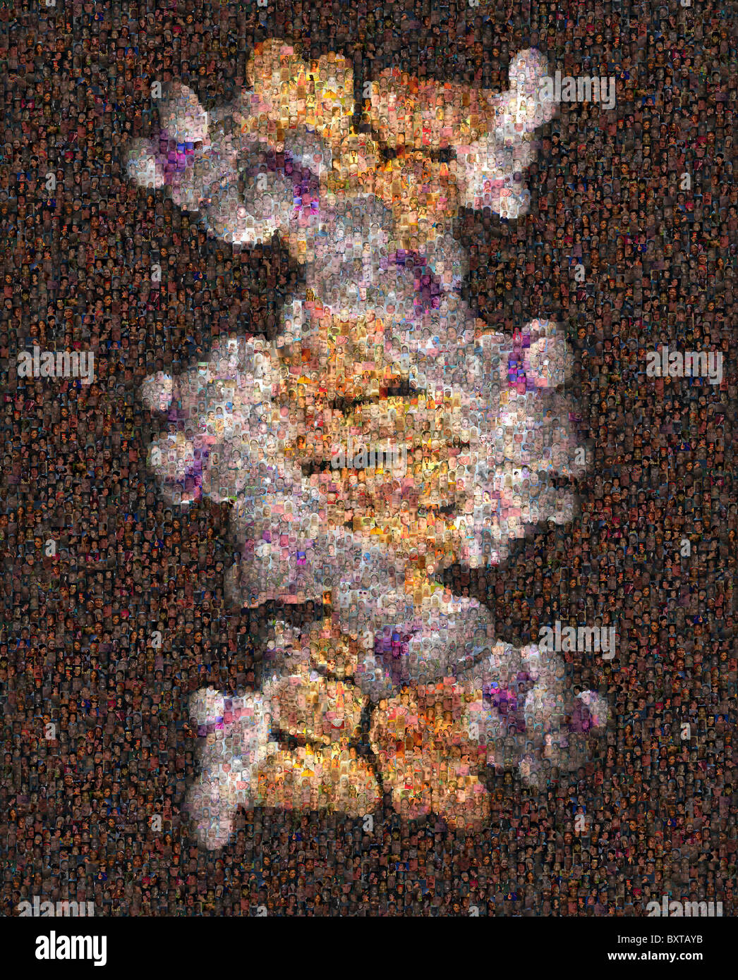 photomosaic of a DNA molecule Stock Photo - Alamy