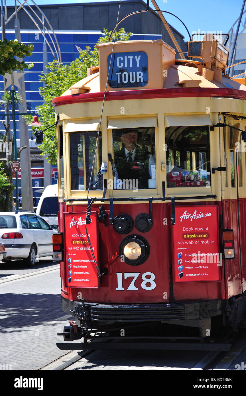 City Loop Tram, Worcester Boulevard, Christchurch, Canterbury Region ...