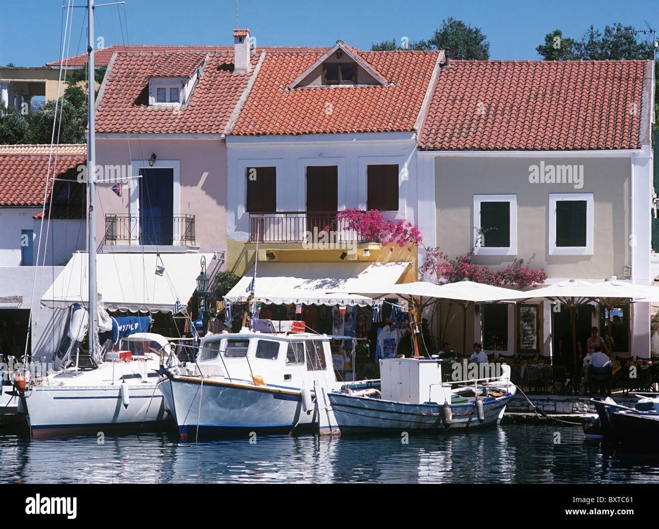 Boats In Harbor Stock Photo - Alamy