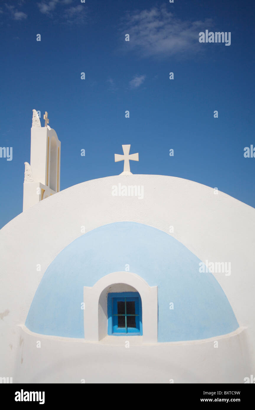 Whitewashed Greek Chapel, Close Up Stock Photo - Alamy