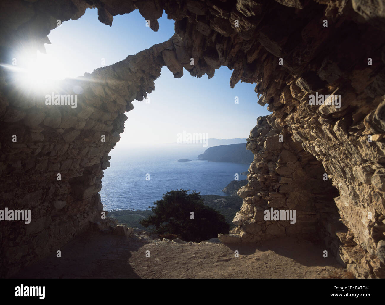 Dodecanese rhodes fortress monolithos hi-res stock photography and ...