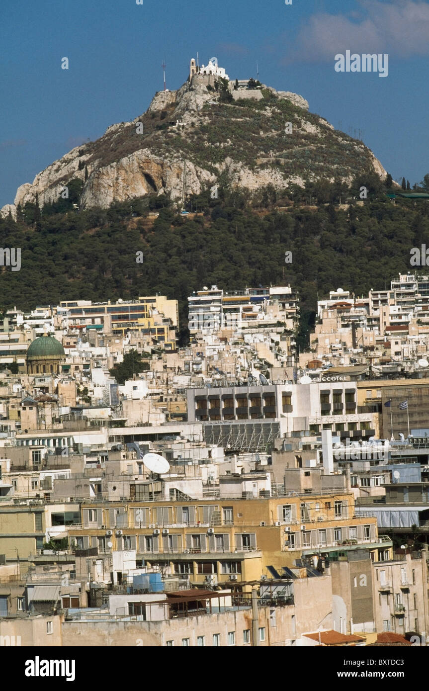 Lycabettus mountain hi-res stock photography and images - Alamy