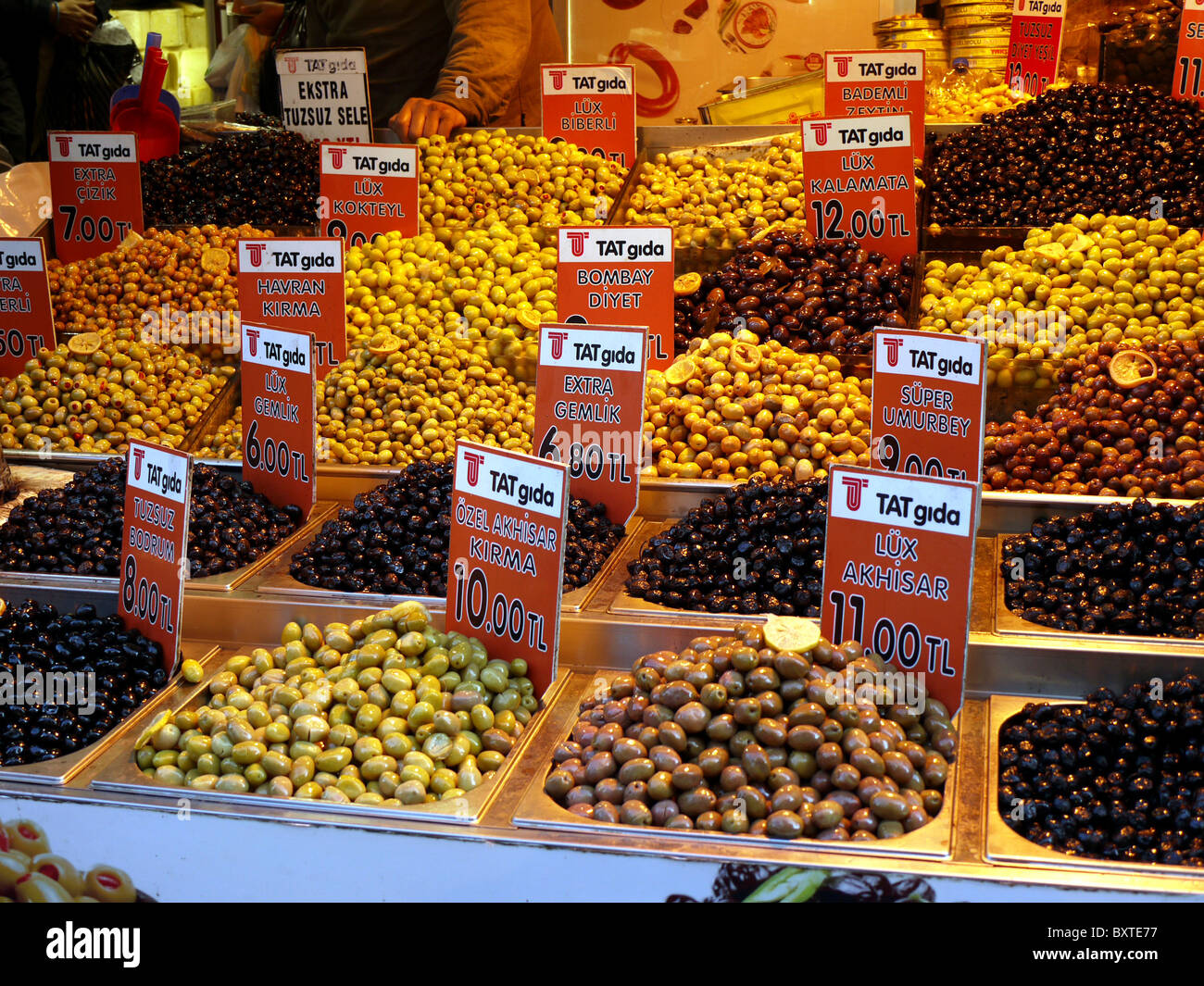Olive Stall Leading To Grand Bazaar, Istanbul Stock Photo - Alamy