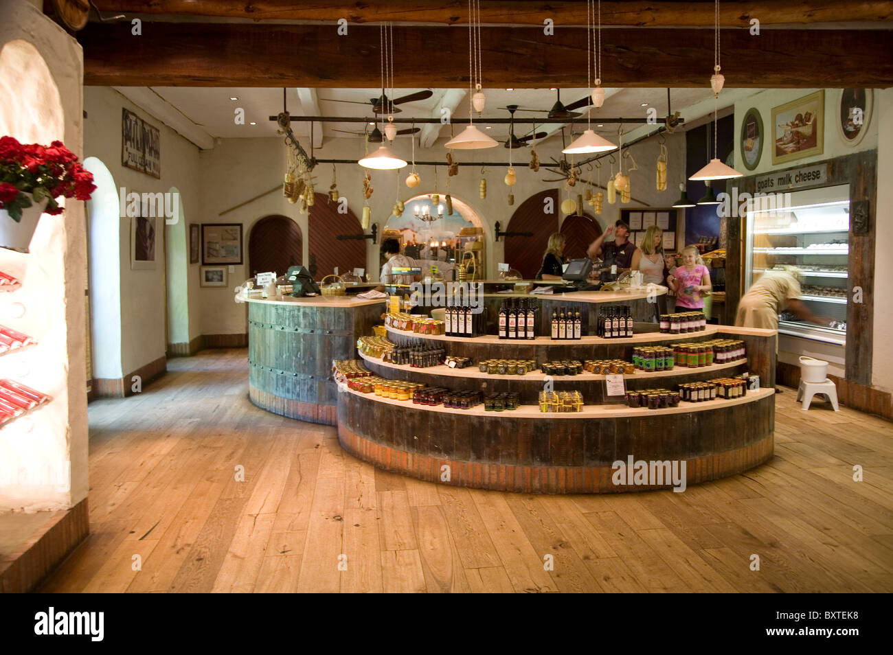 Fairview cheese tasting and deli in Paarl - South Africa Stock Photo ...