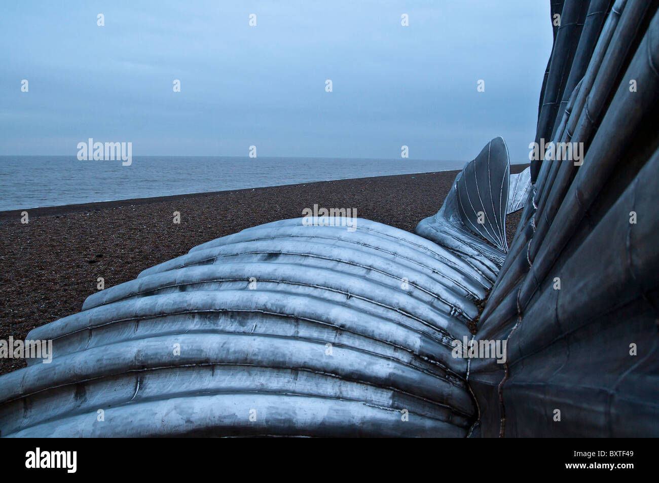Aldeburgh suffolk scallop metal sculpture hi-res stock photography and ...
