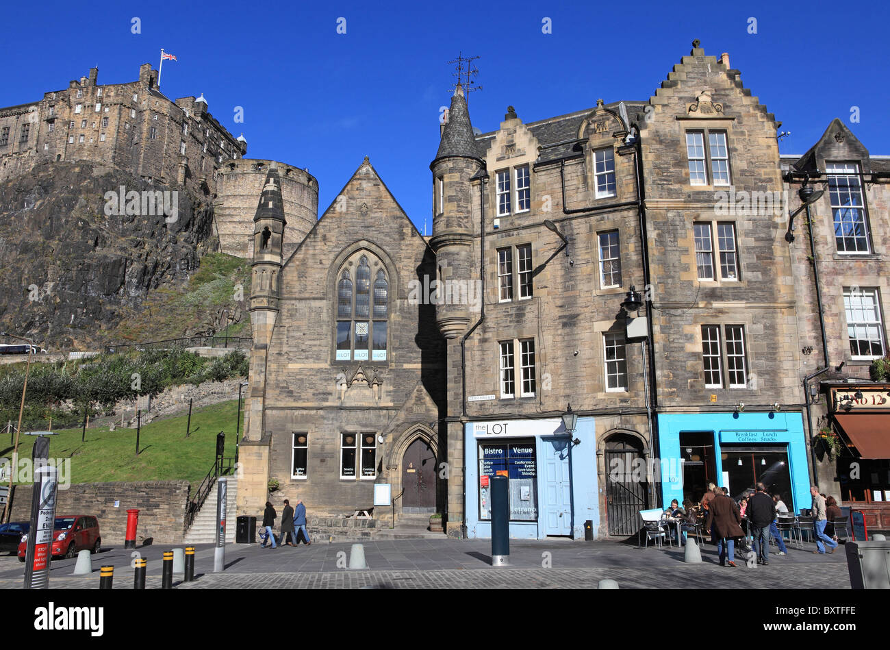 Edinburgh, Autumn, Grassmarket Stock Photo - Alamy