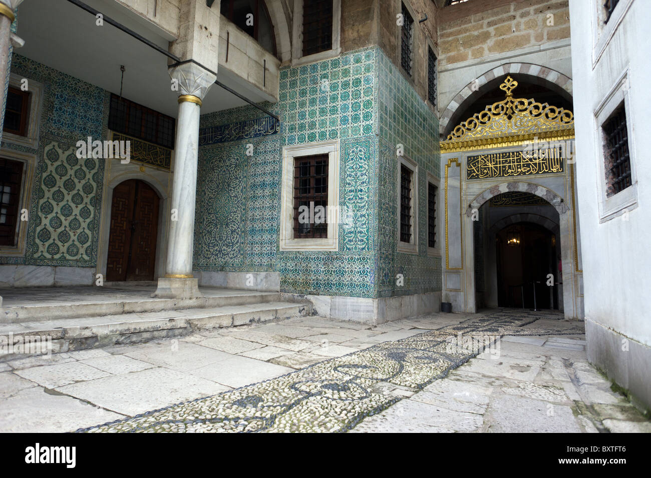 Courtyard of the Black Eunuchs, Topkapi Palace, Istanbul, Turkey Stock ...