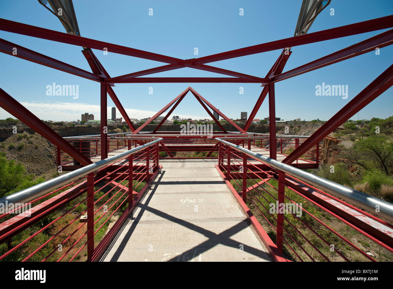 The Viewing Platform over the Big Hole Diamond Mine and Museum in ...
