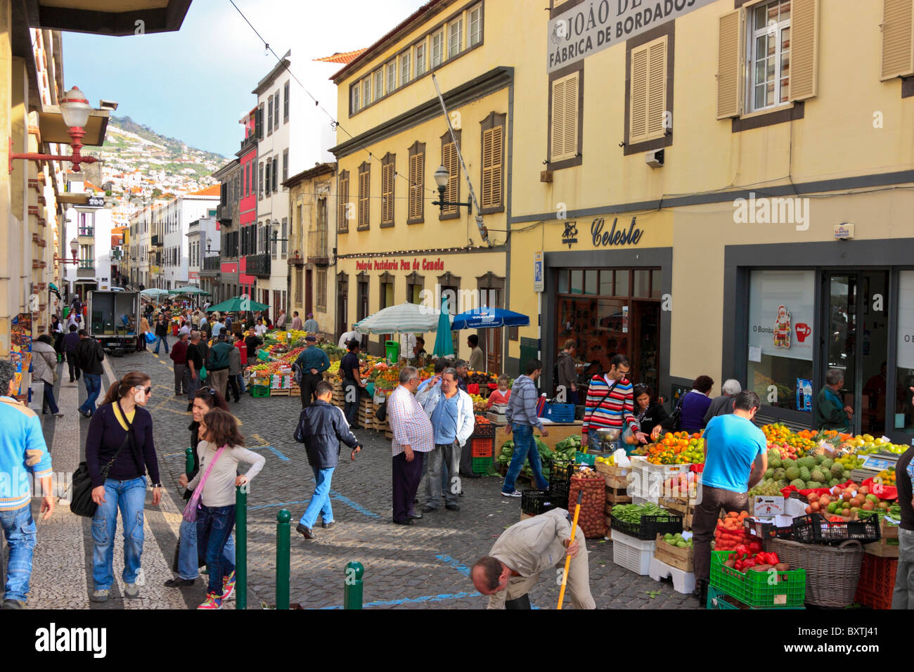 Fruit and Vegetable Market in Funchal, Madeira Stock Photo - Alamy