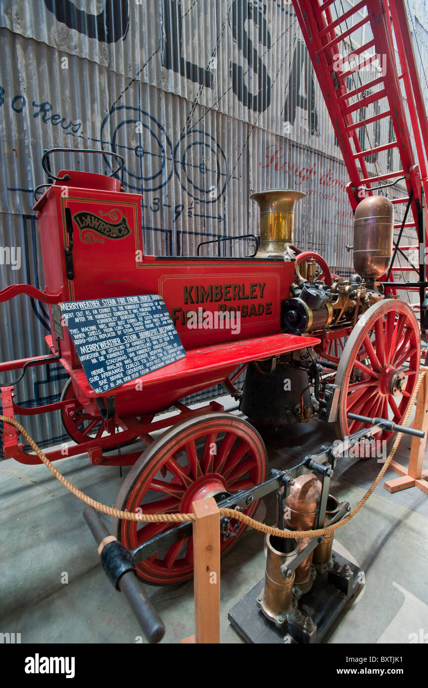 Old Steam Fire Engine and Ladder in The Big Hole Diamond Mine and ...