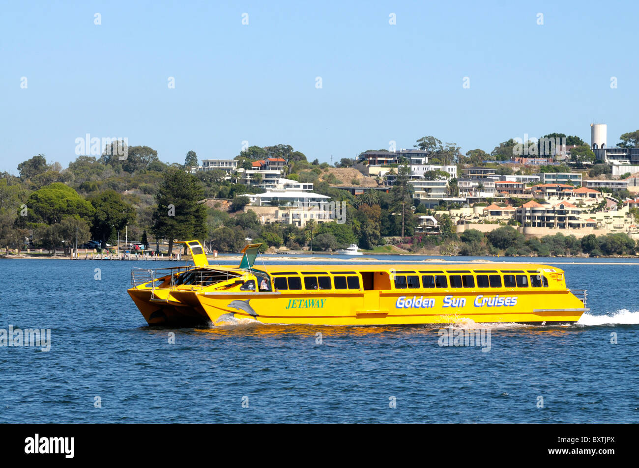 A Golden Sun Cruise Boat In Perth Wa Australia Stock Photo - Alamy