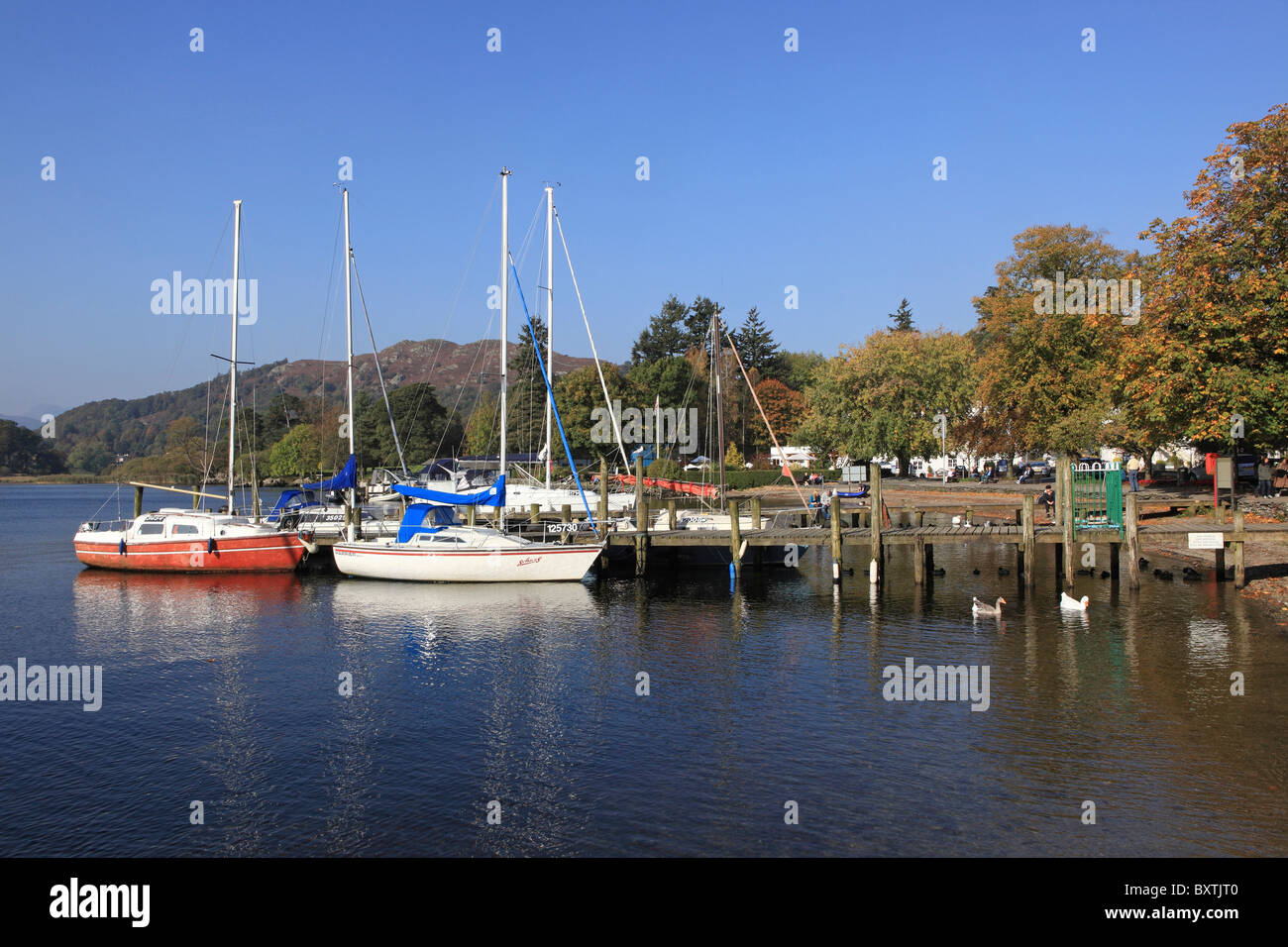 Cumbria, Ambleside, Waterhead, Lake Windermere Stock Photo - Alamy