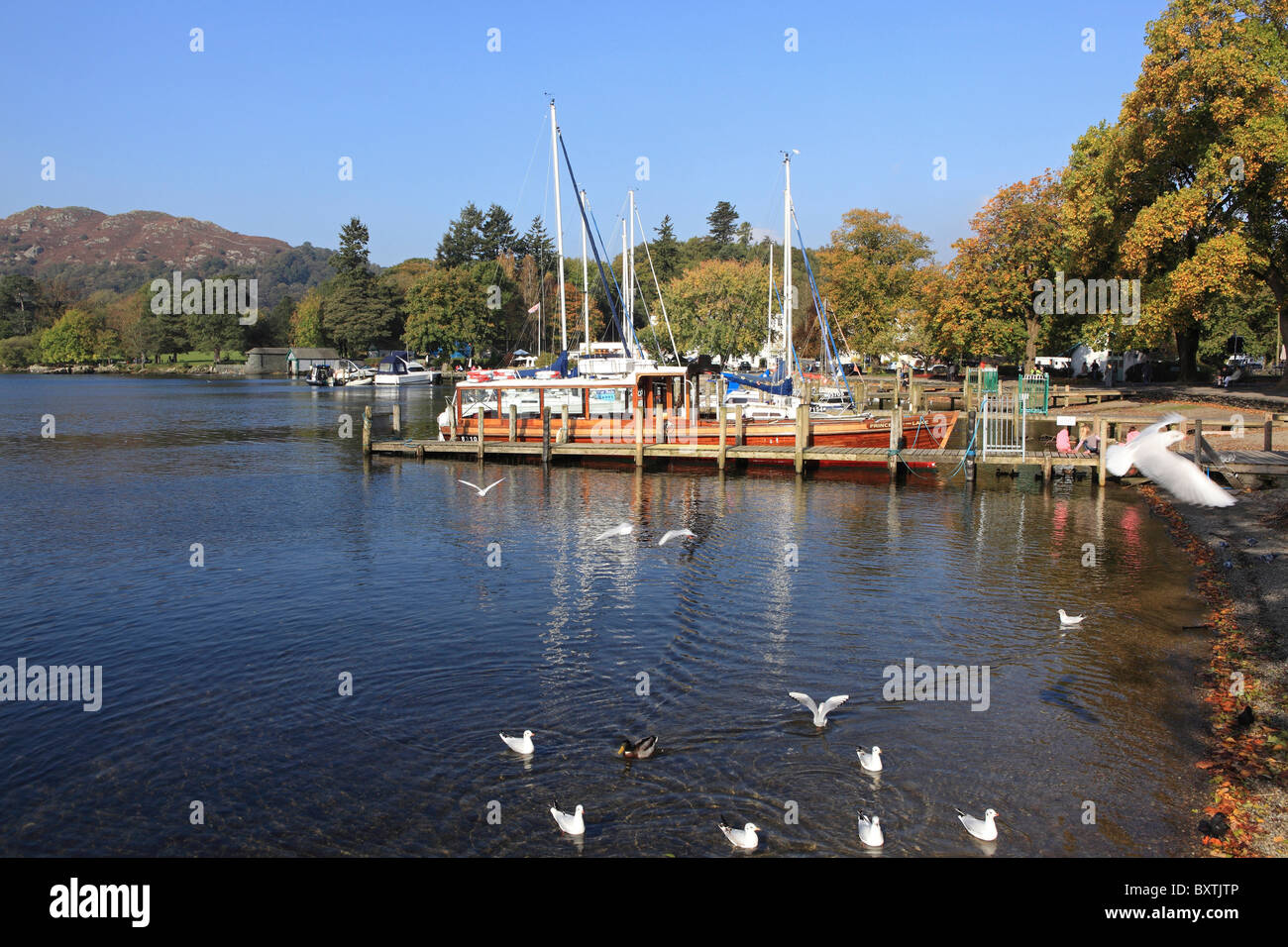 Cumbria, Ambleside, Waterhead, Lake Windermere Stock Photo - Alamy