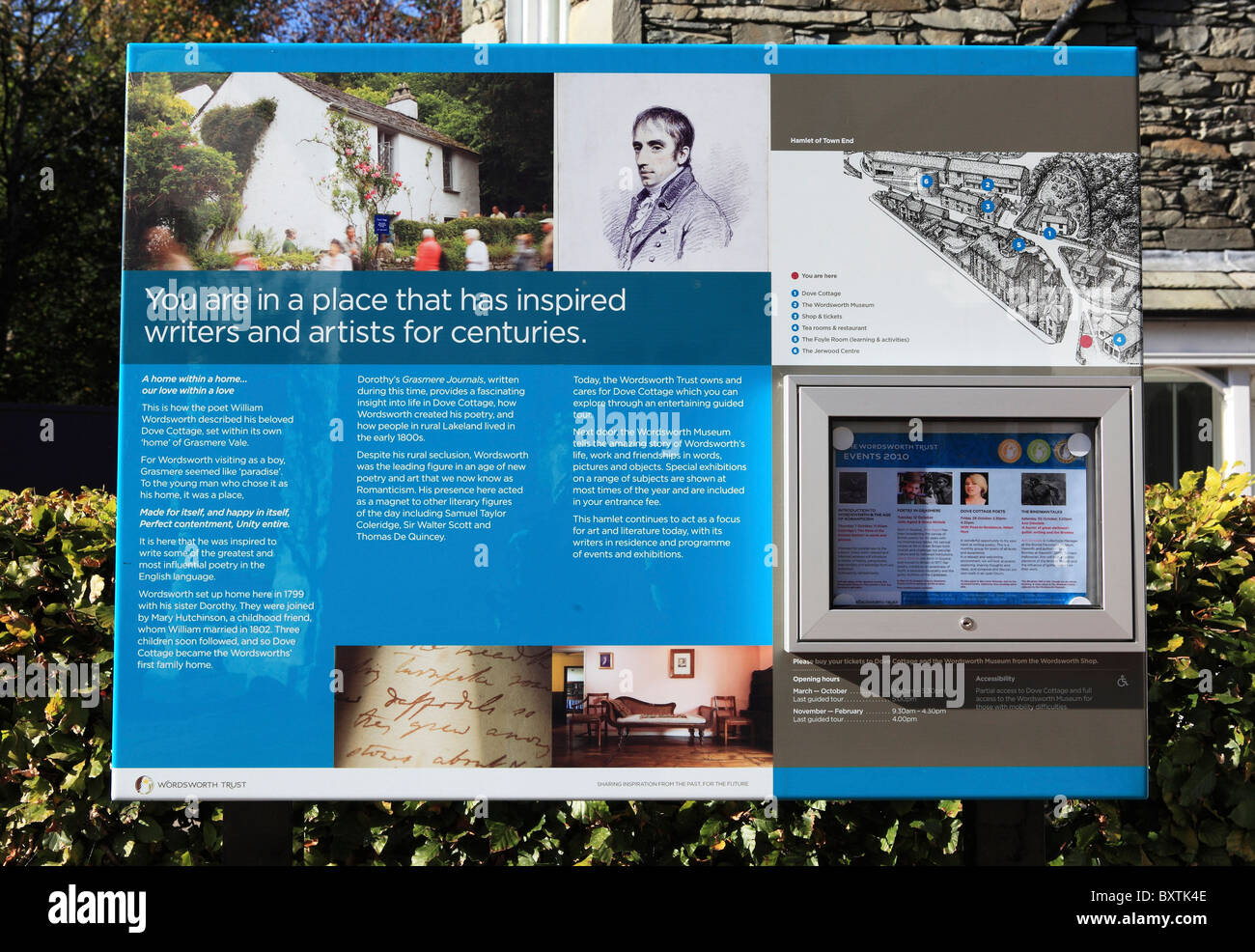 Cumbria, Grasmere, Dove Cottage, Wordsworth's House Stock Photo - Alamy