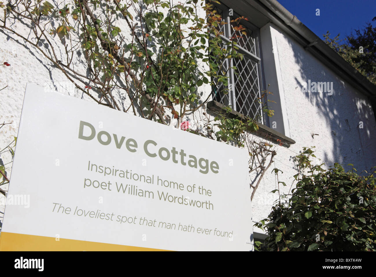 Cumbria, Grasmere, Dove Cottage, Wordsworth's House Stock Photo - Alamy
