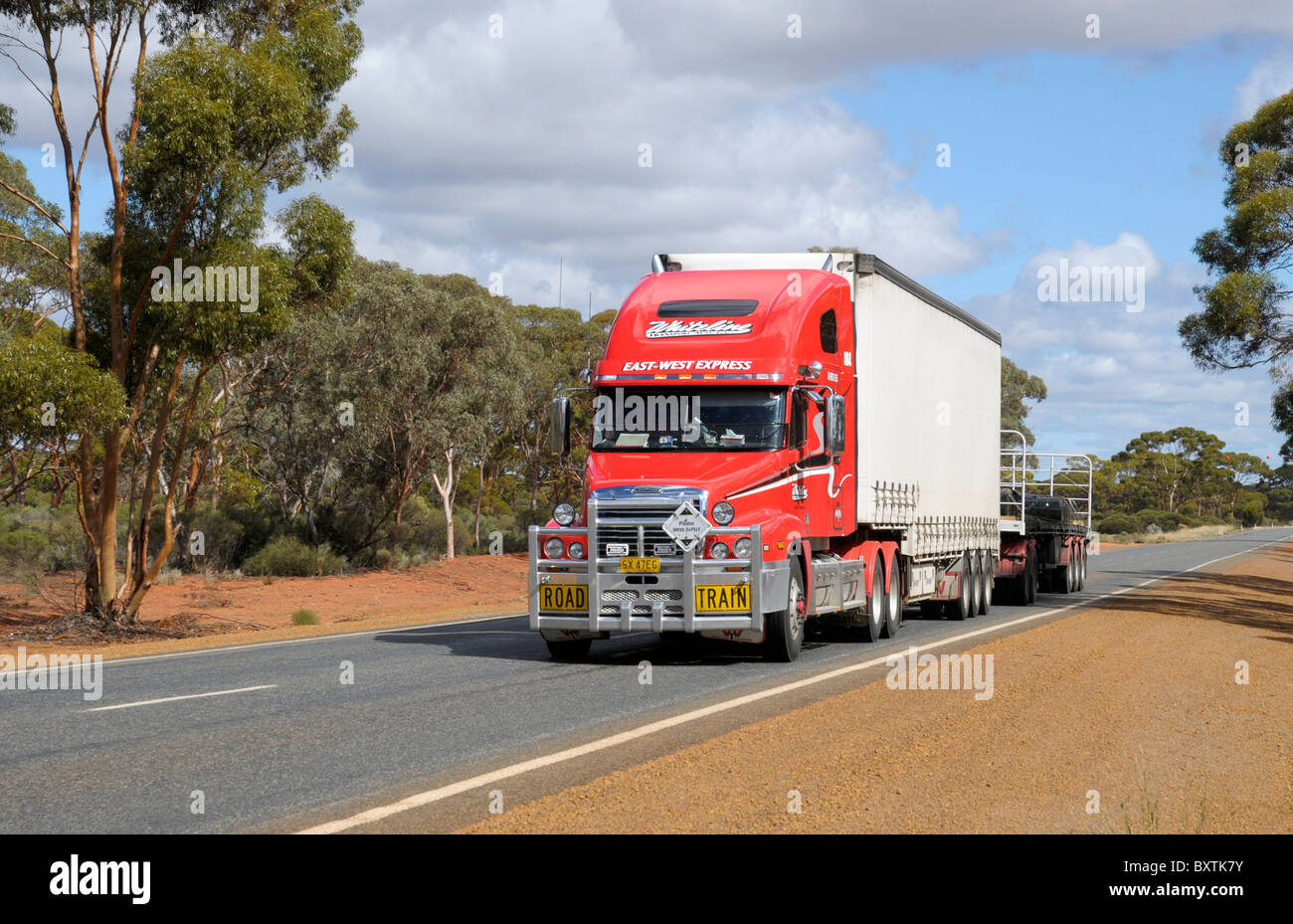 Australian road train truck hi-res stock photography and images - Alamy