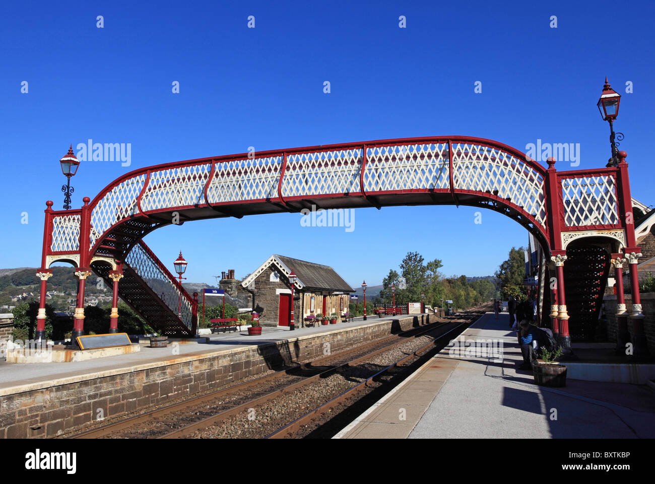 Settle To Carlisle Railway, Settle Station Stock Photo - Alamy