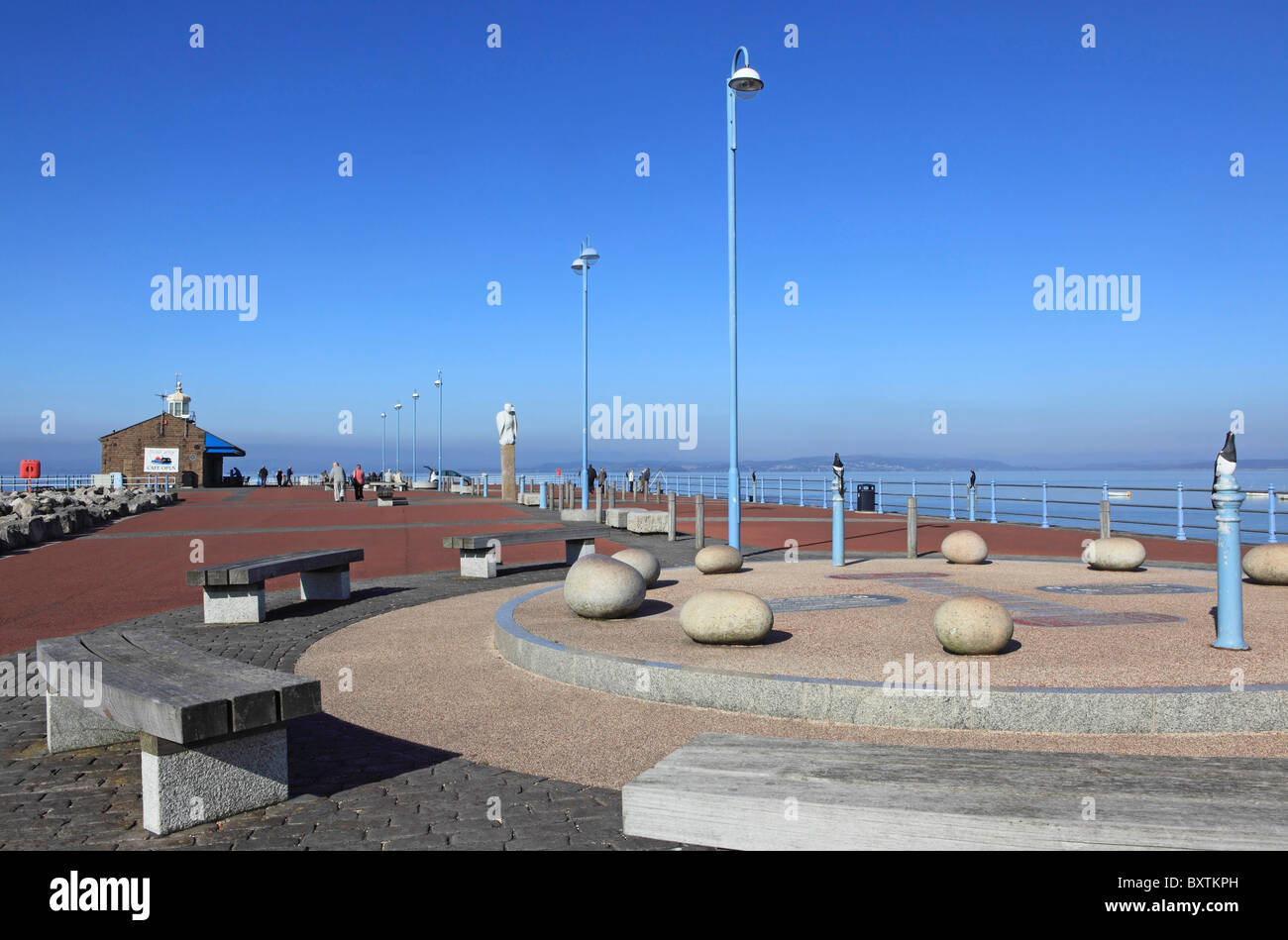 Lancashire, Morecambe, Stone Jetty Stock Photo - Alamy