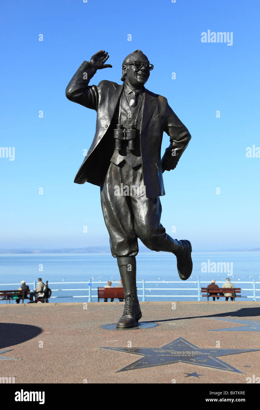 Lancashire, Morecambe, The Eric Memorial Memorial Statue Stock Photo ...