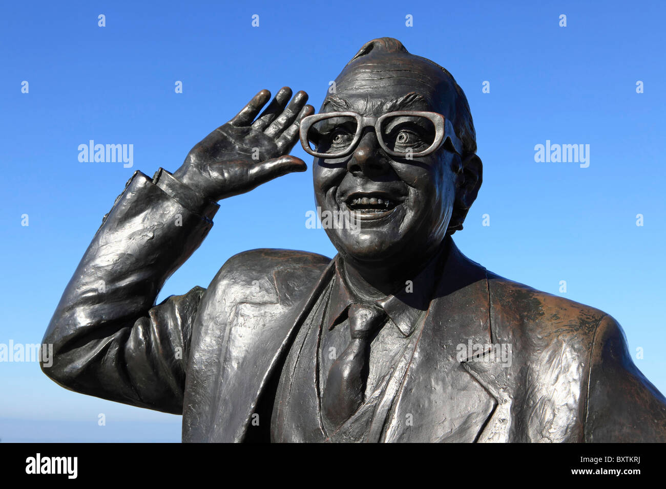 Lancashire, Morecambe, The Eric Morecambe Memorial Statue Stock Photo ...