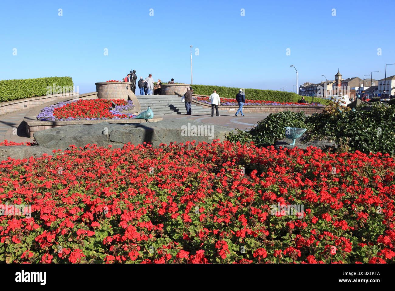 Lancashire, Morecambe, The Eric Morecambe Memorial Statue Stock Photo ...