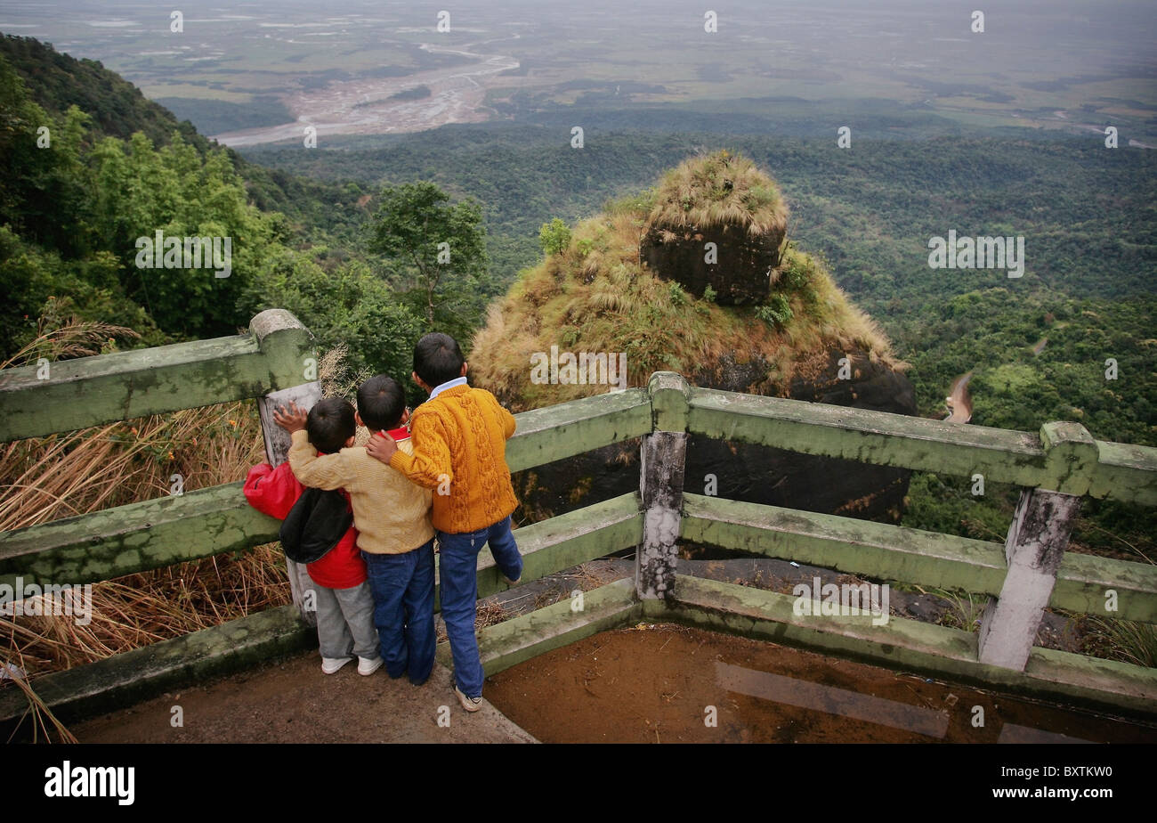 Children At Khoh Ramhah Rock Overlooking Bangladesh Stock Photo - Alamy