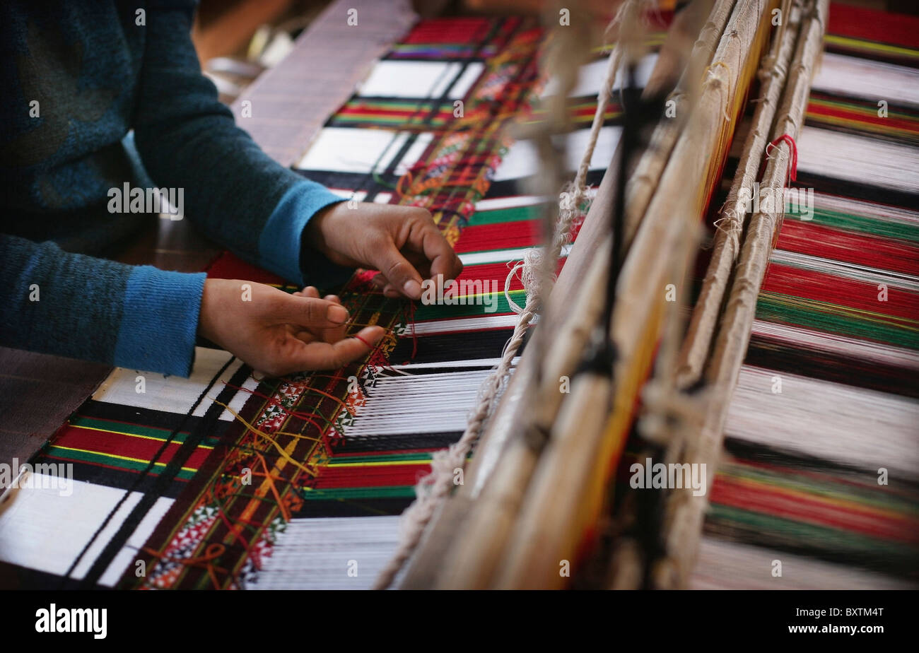 Mechanical weaving loom hi-res stock photography and images - Alamy