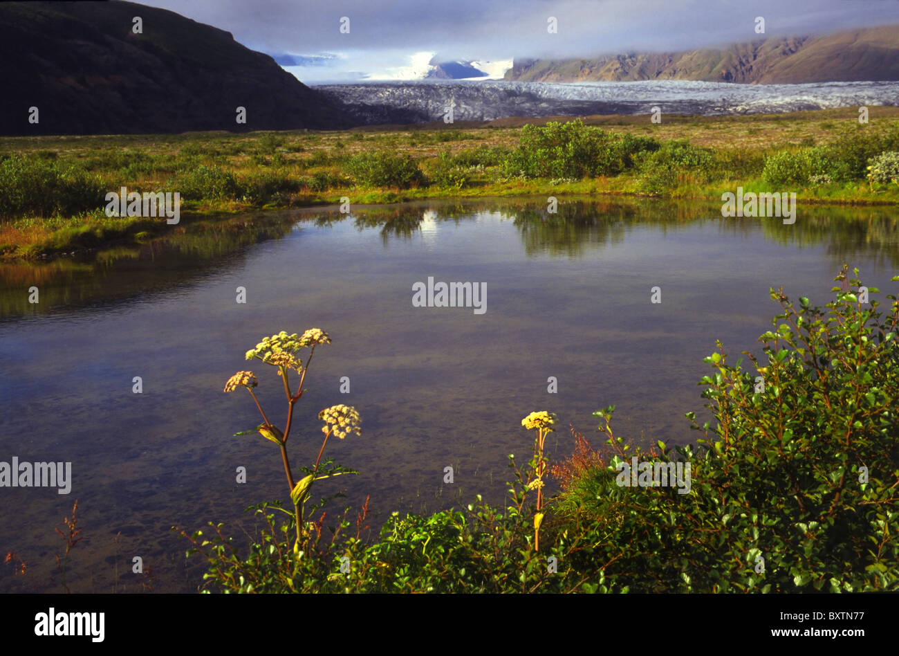 Europe, Iceland, Skafta Fell Landscape With Lake Stock Photo - Alamy