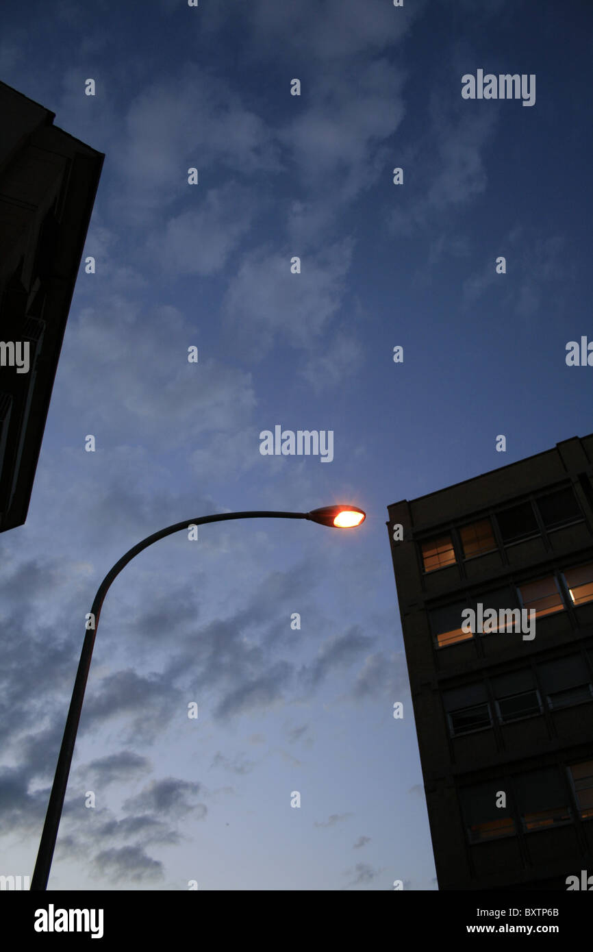 office block at night Stock Photo - Alamy
