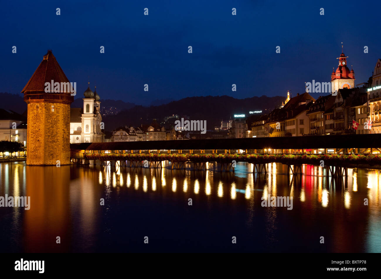 Lucerne chapel bridge hi-res stock photography and images - Alamy